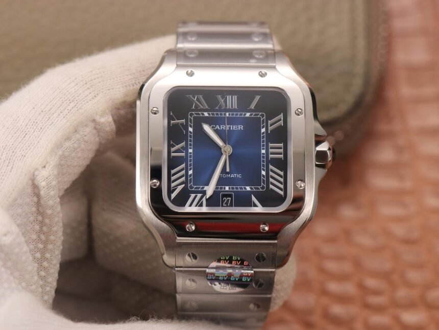 Cartier Santos De Cartier 40MM Two Tone – 1:1 Superclone (Blue Santos ...